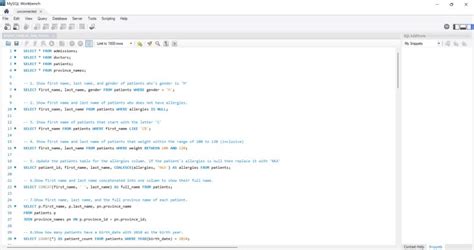 sql mysqlworkbench databaseproject medicaldata sqlqueries… disha