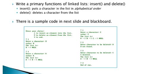 solved write a primary functions of linked lists insert