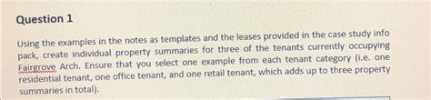 Solved Question 1using The Examples In The Notes As