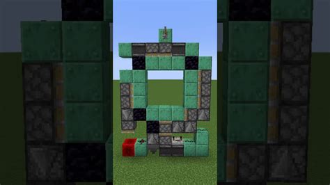 3x3 Piston Door Minecraft Tutorial Redstone Doors Pistons Shorts