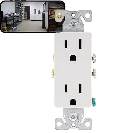 Amazon Com K Ultra HD Wi Fi Functional Wall Outlet Receptacle Spy Camera P P WiFi Power Plug