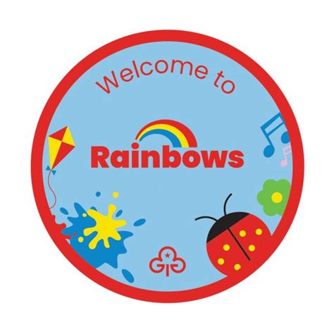 Welcome To Rainbows Badge Girlguiding Anglia