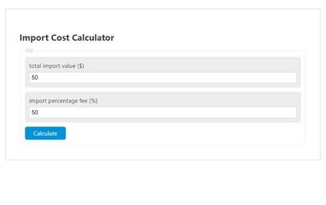 Import Cost Calculator Calculator Academy