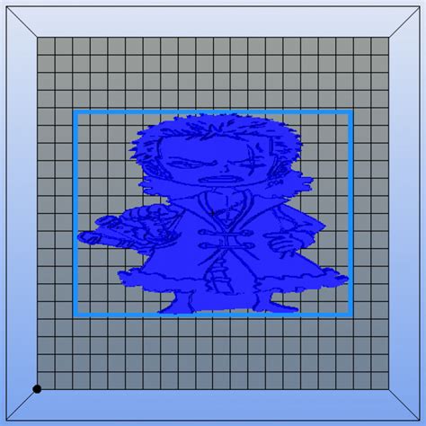 3d Printable Bas Relief Chibi Zoro Ina Cold Manga 6 Bois By Bonnet