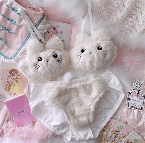 Cute Cat Pink Plush Underwear By70146 Aleeby