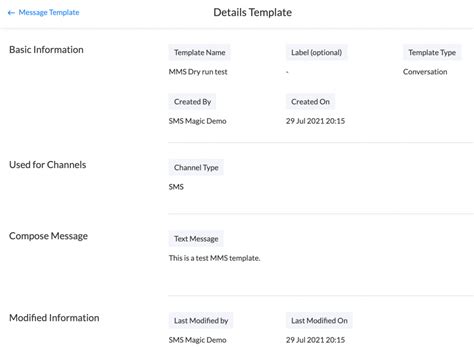 Overview SMS Magic Web Portal