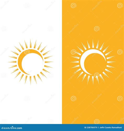 Sun Vector Illustration Icon Logo Stock Vector Illustration Of Shine