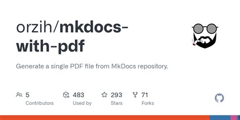 Mkdocs With Pdftemplatepy At Master · Orzihmkdocs With Pdf · Github