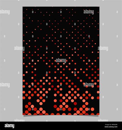 Red Abstract Dot Pattern Brochure Background Vector Stationery Template Design Stock Vector