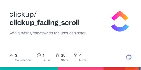 Github Clickupclickupfadingscroll Add A Fading Effect When The