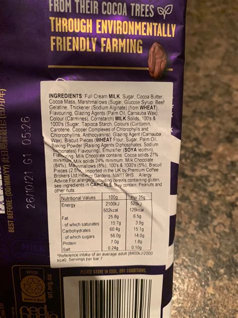 Foodstuff Finds Cadbury Dairy Milk Birthday Cake Marvellous Creation