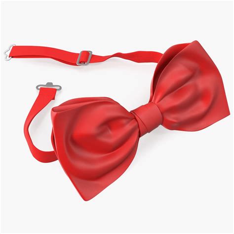 Red Bow Tie 3d Model 29 3ds Blend C4d Fbx Max Ma Lxo Obj
