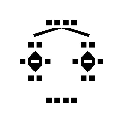 mergesort algorithm glyph icon vector illustration 39202121 vector art