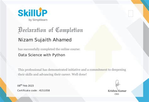 Datascience Python Sujaith Ahamed