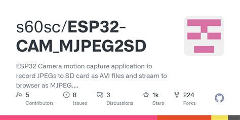 Actions S60sc ESP32 CAM MJPEG2SD GitHub