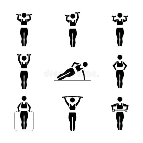 Stick Figure Positions Set Icon Stock Illustrations 76 Stick Figure