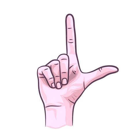 Premium Vector Loser Sign Hand Gesture Vector Illustration Hands