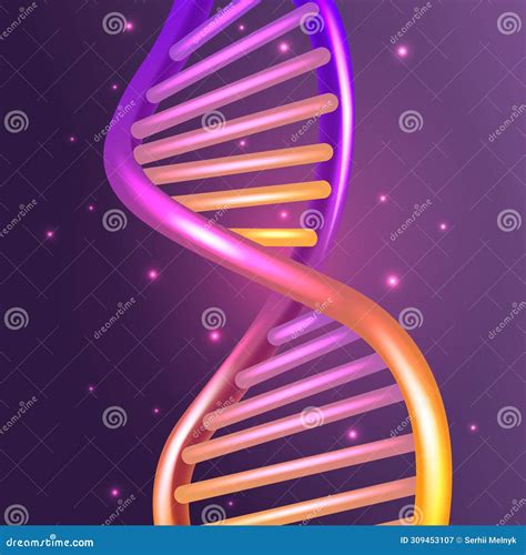 Dna Spiral Background Stock Vector Illustration Of Research 309453107