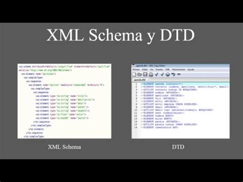 Teoría sobre XML Schema y DTD YouTube