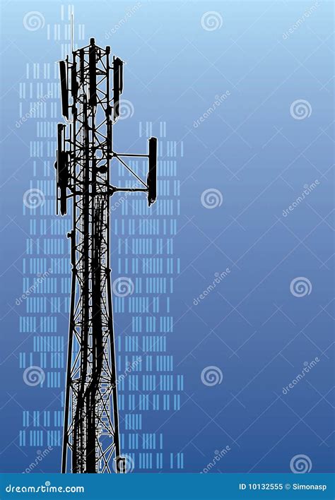 Telecommunications Tower Cartoon Vector 10132555
