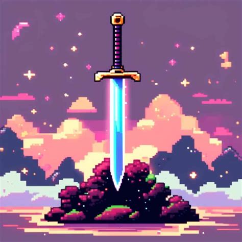 Sword Pixel Art Explore Collection Idyllic