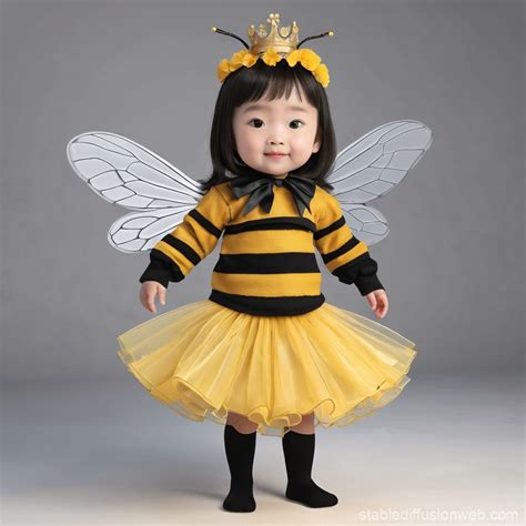 Bee Mascot With Honeycomb Skirt Stable Diffusion Online