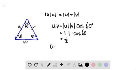 SOLVED If 𝐮 is a unit vector find 𝐮 𝐯 and 𝐮 𝐰