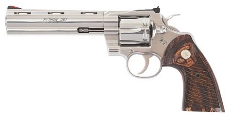 Colt New Model Python 357 Magnum Double Action Revolver With 6 Inch Barrel Sportsmans