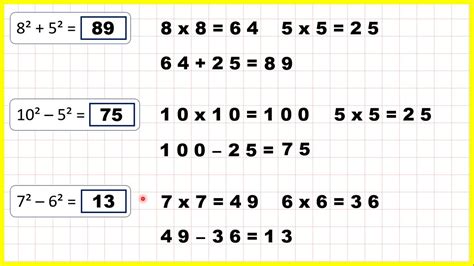 Identify Square Numbers Youtube
