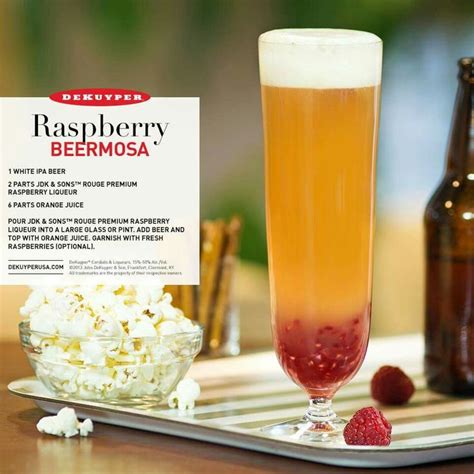 Beermosa Raspberry Liqueur Mixed Drinks Recipes Ipa Beer