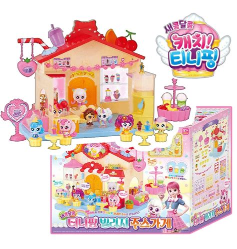 새콤달콤 캐치티니핑 시즌4 빌리지 주스가게 머랭핑 장난감 티몬