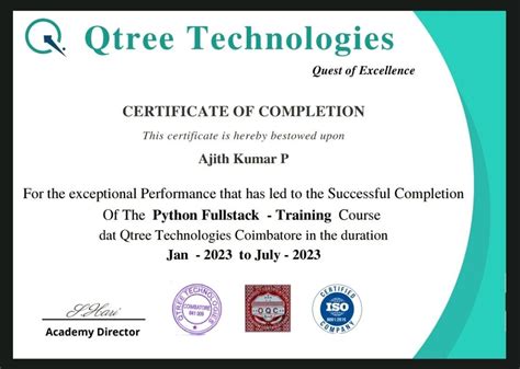 Ajith Kumar P On Linkedin Pythonfullstack Achievementunlocked