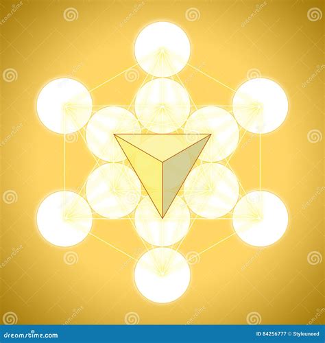 Metatron与帕拉图式的固体的` S立方体 四面体 库存例证 插画 包括有 十二面体 固定 84256777