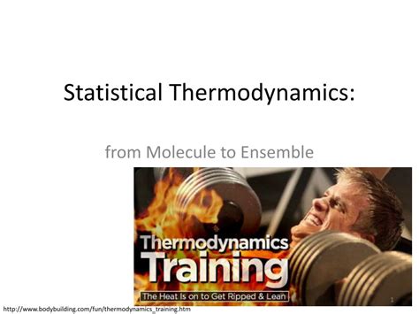 PPT Statistical Thermodynamics PowerPoint Presentation Free Download ID 2669782
