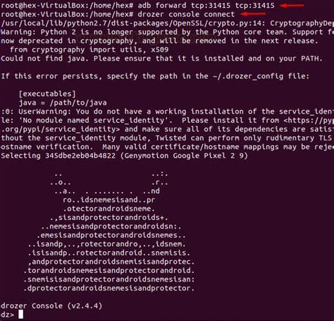 android penetration testing drozer