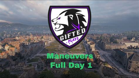 World Of Tanks Maneuvers 7v7 Campaign Day 1 Youtube
