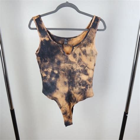 Shein Tops Tie Dye Bodysuit Poshmark