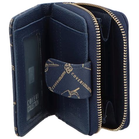 Stylová Dámská Koženková Peněženka Luke Modrá