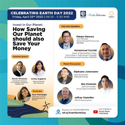 Rizaldy Yudhista On Linkedin Registration For Earth Day Event Invest In Our Planet