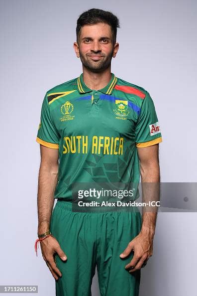 Keshav Maharaj Of South Africa Poses For A Portrait Ahead Of The Icc