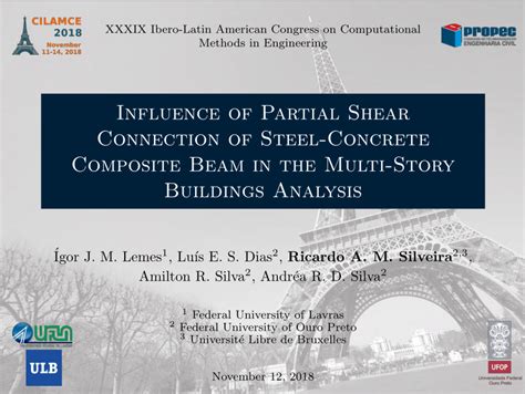 Pdf Influence Of Partial Shear Connection Of Steel Concrete Composite Beam In The Multi Story