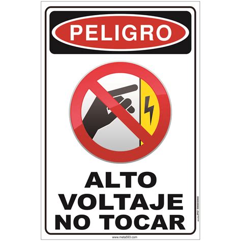 Peligro Alto Voltaje Prohibido No Tocar Meta593