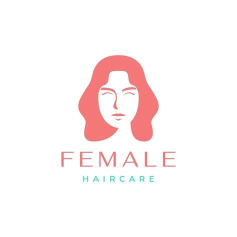 Premium Vector Face Female Feminine Beauty Long Hair Hair Care Face