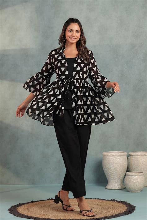 Shop This Latest Design Ebony Black Co Ord Set Gillori