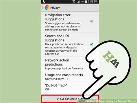 How To Delete History On Android Device With Pictures Wikihow Tech
