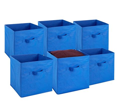 Foldable Cube Storage Bins 6 Pack These Decorative Fabric Storage