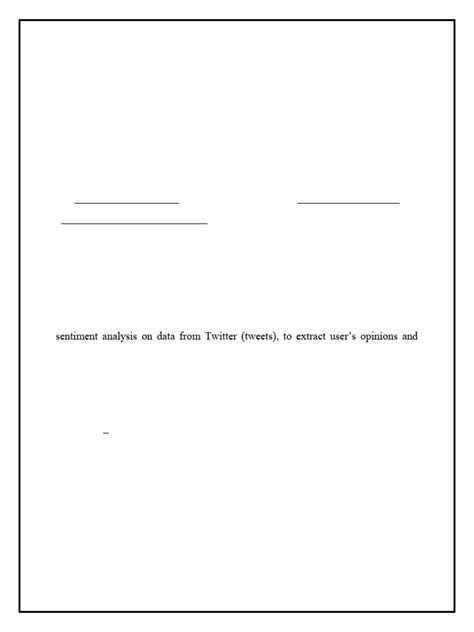 Sentiment Analysis On Twitter Data Using Machine Learning Algorithms In Python Pdf