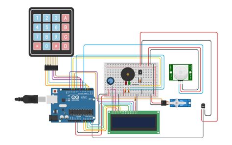 Circuit Design Locker Security System Version 2 Tinkercad
