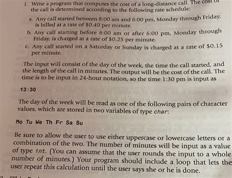 Solved 1 Write A Program That Computes The Cost Of A