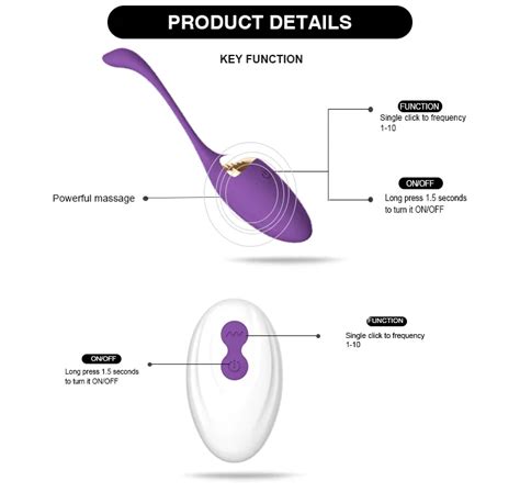 10 Functions Love Eggs Vibrator Electric Long Thin Vibrator Bullet